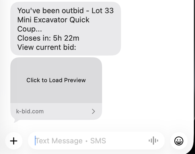 How to get real time outbid notifications (SMS) – Bidder Knowledge Base